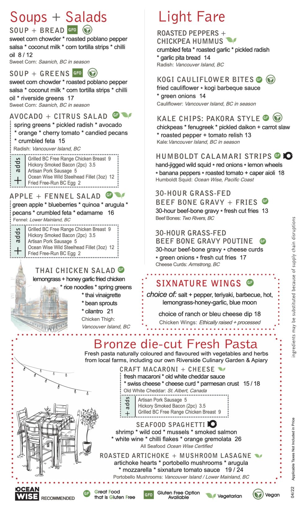 Food Menus - Six Mile Pub & Eatery
