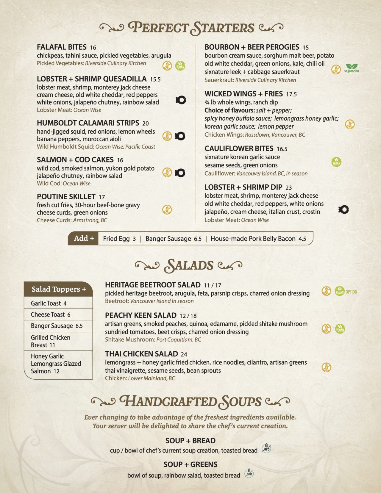 Food Menus - Six Mile Pub & Eatery