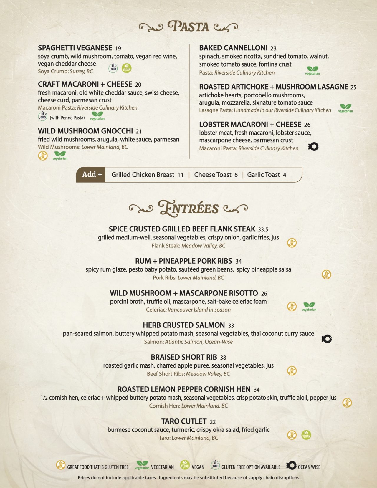 Food Menus - Six Mile Pub & Eatery