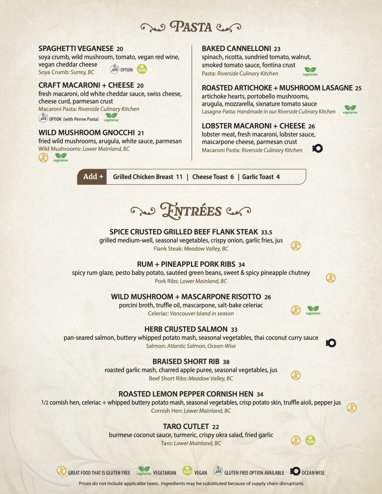 Food Menus - Six Mile Pub & Eatery