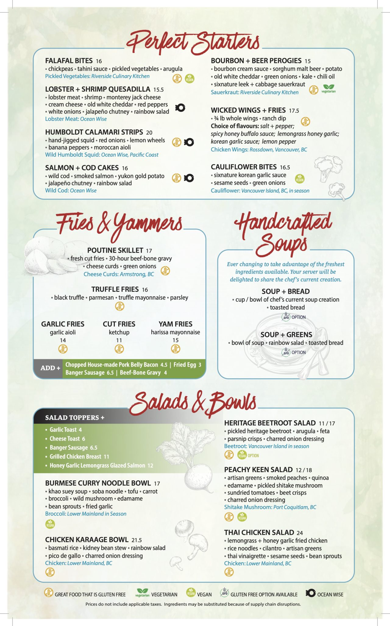 Food Menus - Six Mile Pub & Eatery